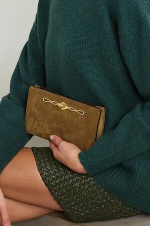 METIER Fernando Jorge Ease Embellished Clutch - Brown