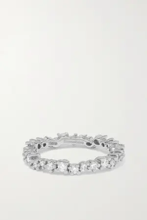 SUZANNE KALAN Eternity 18-karat White Diamond Ring - Gold