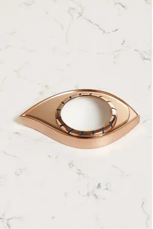 L'Objet Lito 13cm -plated Brass And Resin Magnifying Glass
