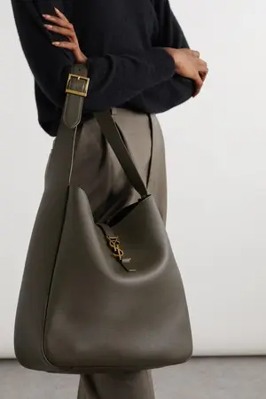 Saint Laurent Le 5 À 7 Supple Large Shoulder Bag - Green