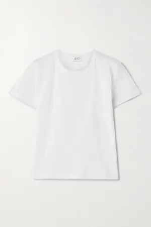 LESET Margo Cotton-jersey T-shirt - White