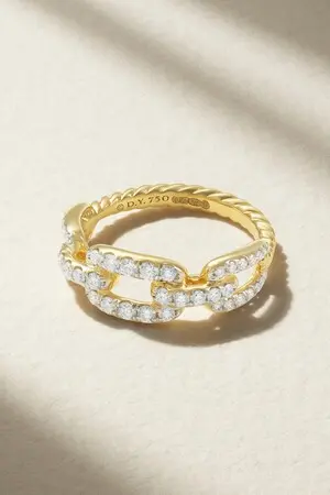 David Yurman Stax 18-karat Diamond Ring - Gold