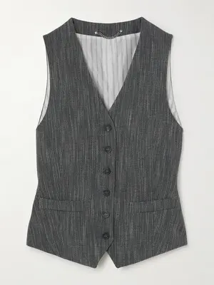 GOLDEN GOOSE Wool-blend Fitted Vest