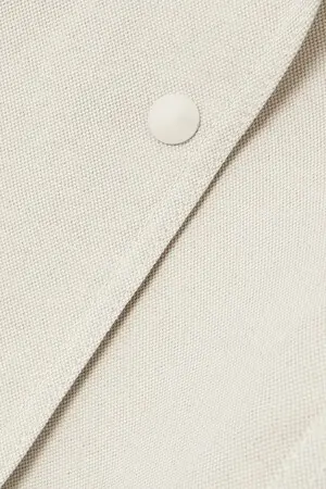Max Mara Mosa Cotton And Linen-blend Blazer