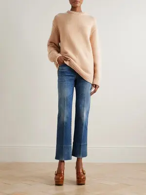 Chloé Cotton And Cashmere-blend Sweater