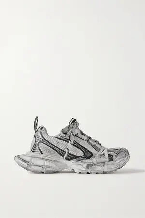 Balenciaga 3xl Mesh And Rubber Sneakers - White