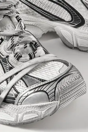 Balenciaga 3xl Mesh And Rubber Sneakers - White