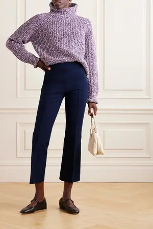 HIGH SPORT Kick Cropped Flared Pants