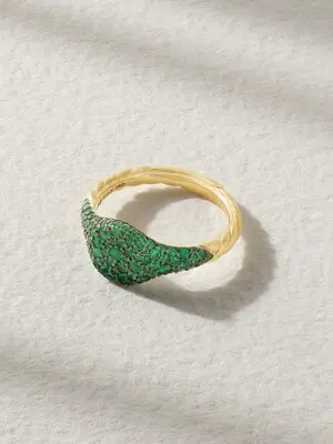 David Yurman 18-karat And Emerald Ring - Gold