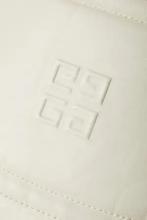 Givenchy Cutout Embossed Leather Skirt - Off-white