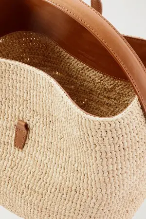 Saint Laurent Le 37 Raffia Bucket Bag