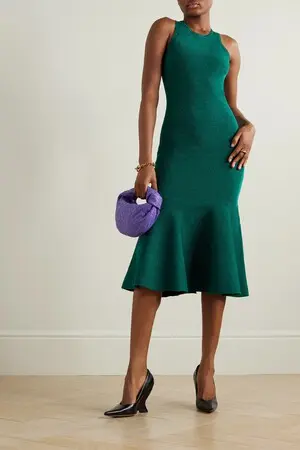 Victoria Beckham Lurex Midi Dress