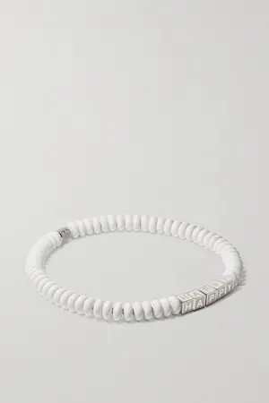 Lauren Rubinski Happy Necklace - White