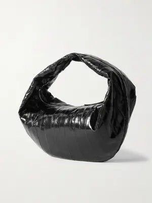 Khaite Olivia Medium Textured-leather Tote - Black