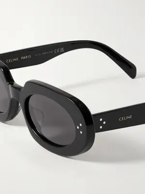 Celine Bold Oval-frame Sunglasses