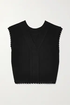 Victoria Beckham Cropped Stretch-knit Tank