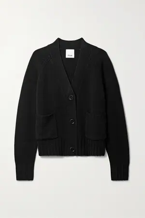 ALLUDE Wool And Cashmere-blend Cardigan - Black