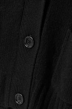 ALLUDE Wool And Cashmere-blend Cardigan - Black