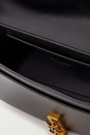 Saint Laurent Voltaire Mini Leather Shoulder Bag - Black