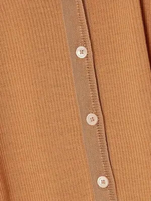 Chloé Ribbed Wool Henley Sweater