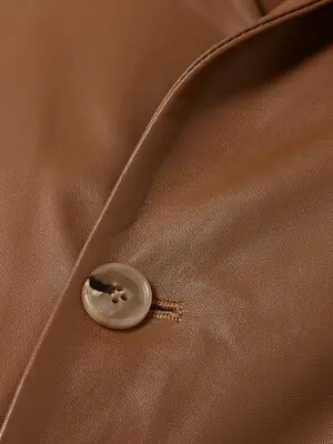 Loulou De Saison Net Sustain Davao Leather Blazer