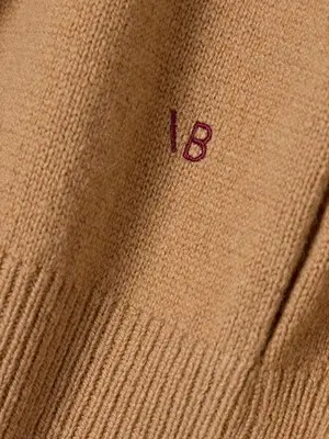 Victoria Beckham Wool Turtleneck Sweater - Brown
