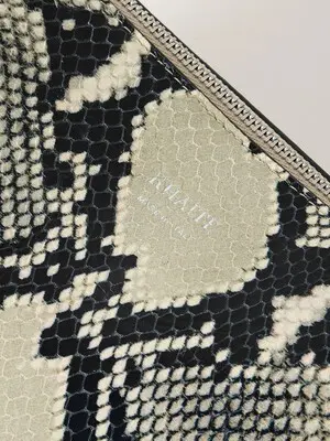 Khaite Lina Medium Snake-effect Leather Shoulder Bag - Neutrals