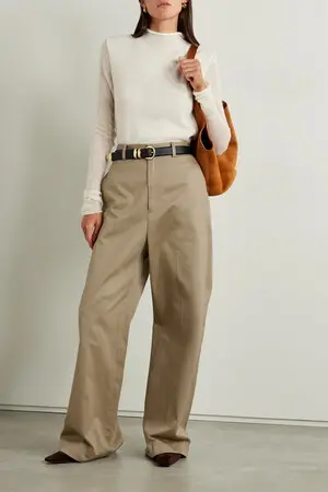 NILI LOTAN Johan Cotton-twill Pants