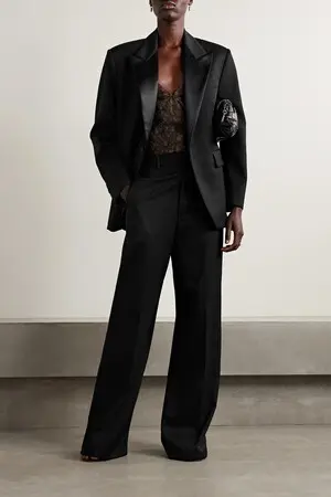 NILI LOTAN Leandre Wool-twill Blazer