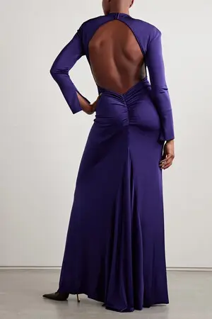 Victoria Beckham Open-back Gathered Gown
