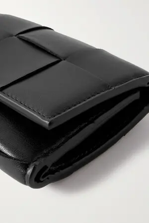 Bottega Veneta Intrecciato Leather Wallet - Black