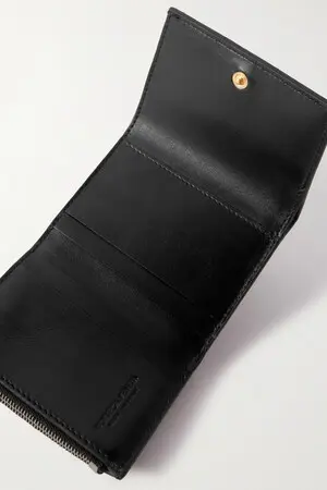 Bottega Veneta Intrecciato Leather Wallet - Black