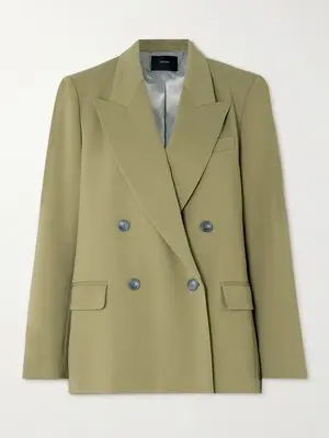 JOSEPH Jaden Double-breasted Cady Blazer