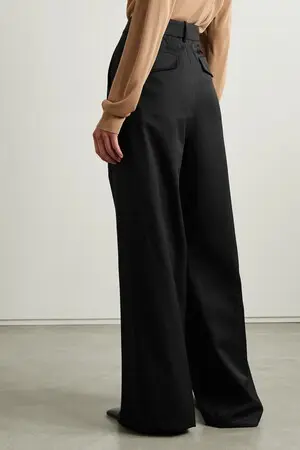 NILI LOTAN Johan Wool-twill Wide-leg Trousers