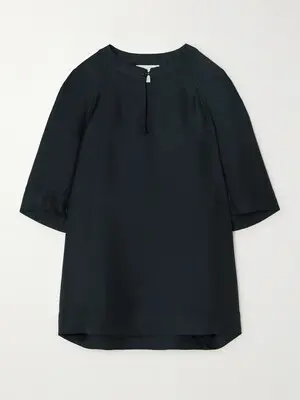 Loulou De Saison Zeus Silk-twill Blouse