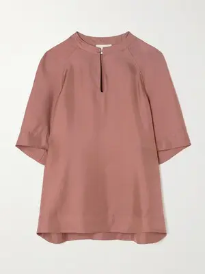 Loulou De Saison Zeus Silk-twill Blouse