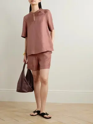 Loulou De Saison Zeus Silk-twill Blouse