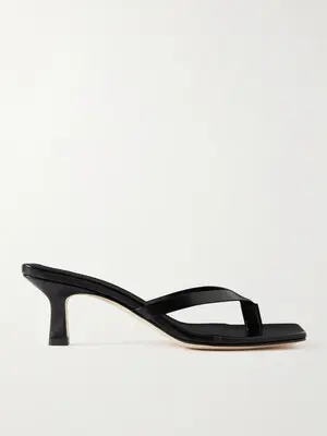 AeydĒ Wilma Leather Sandals - Black