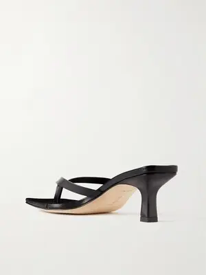 AeydĒ Wilma Leather Sandals - Black