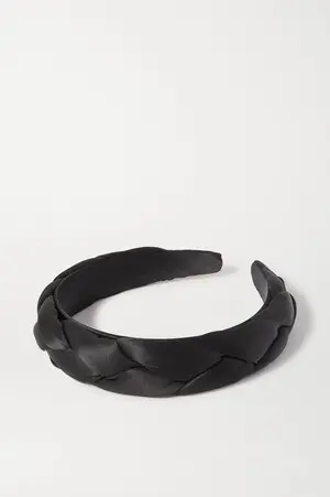 SOPHIE BUHAI Braided Satin Headband - Black