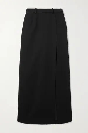 Balenciaga Wrap-effect Maxi Skirt