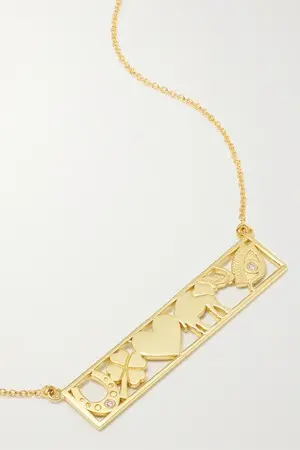 JENNIFER MEYER Good Luck 18-karat Diamond Necklace - Gold