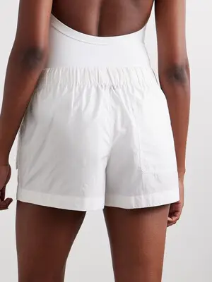 Wardrobe.NYC Beach Cotton-blend Shell Shorts - White