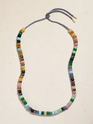 Carolina Bucci Forte Beads Moonbow Multi-stone Necklace Kit - Blue
