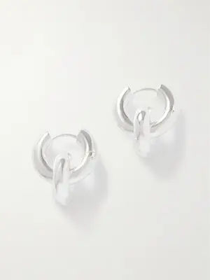 Lié Studio The Esther -plated Hoop Earrings - Silver