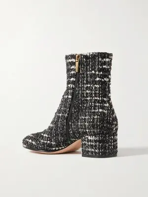 GIANVITO ROSSI Joelle 45 Tweed Ankle Boots