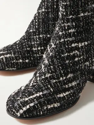 GIANVITO ROSSI Joelle 45 Tweed Ankle Boots