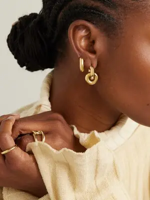 Lié Studio The Esther -plated Hoop Earrings