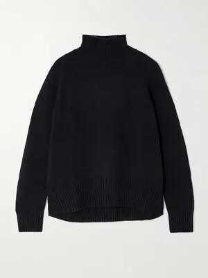 ALLUDE Relaxed Wool And Cashmere-blend Sweater