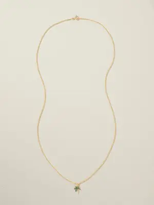 Yvonne Léon 18-karat Tsavorite Palm Tree Necklace